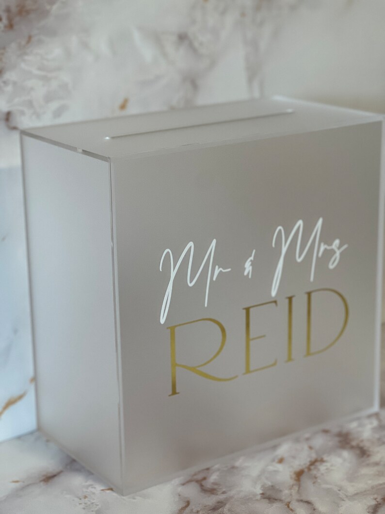 Wedding Gift Box | Acrylic Welcome Sign | Wedding Signage | Acrylic ...