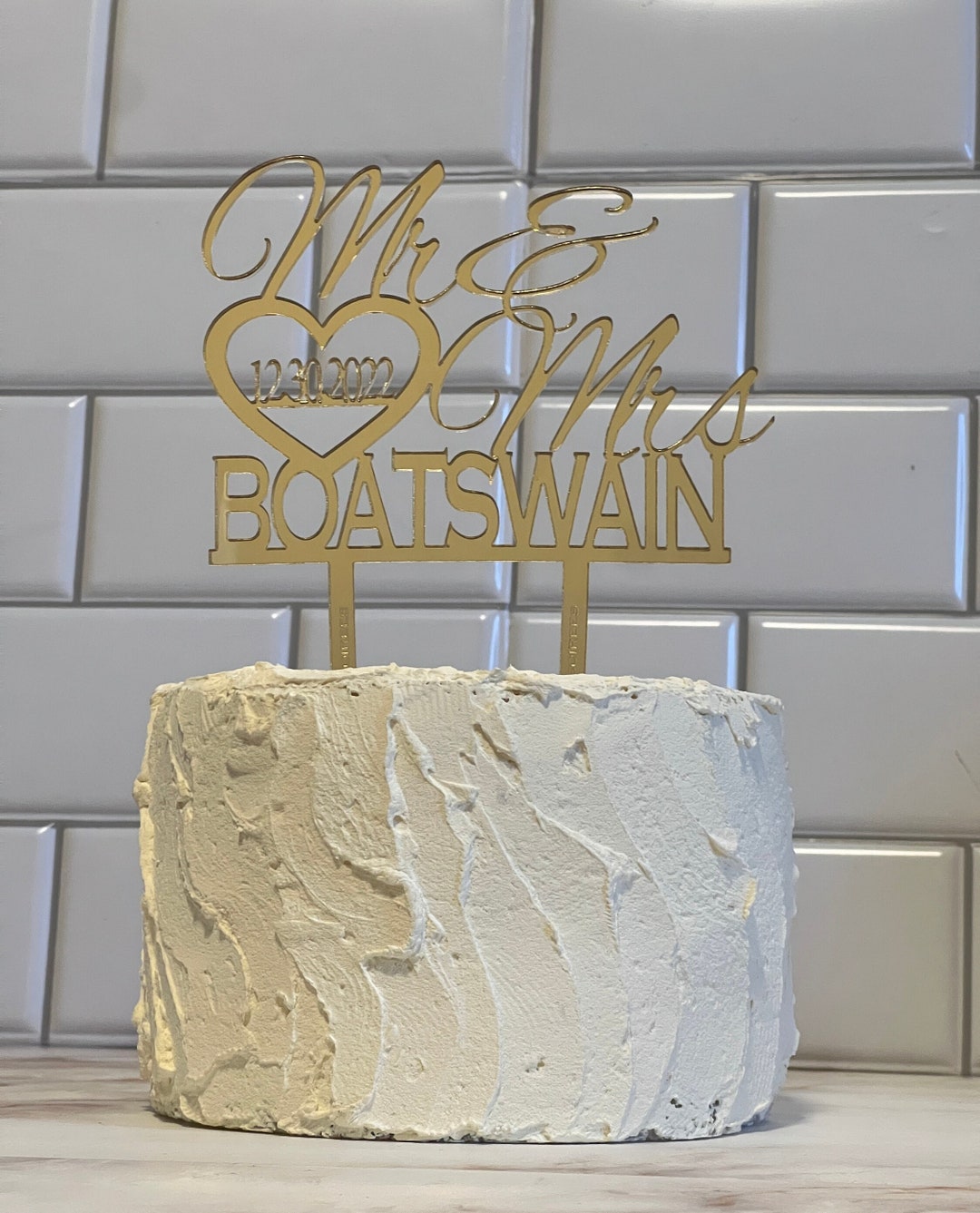 Personalized Cake Topper for Wedding | Anniversary Topper | Mr. & Mrs ...