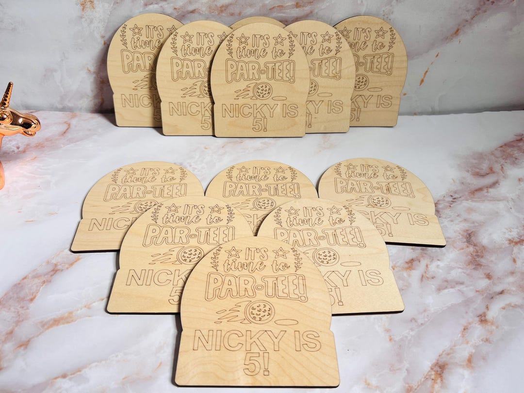 Coloring Board | Coloring Wood | Partee | Golf Party | Golf Favor ...