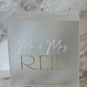 Wedding Gift Box | Acrylic Welcome Sign | Wedding Signage | Acrylic ...