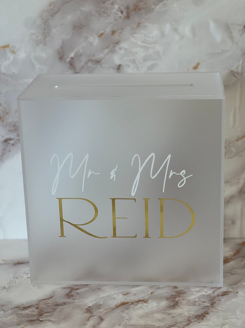 Wedding Gift Box | Acrylic Welcome Sign | Wedding Signage | Acrylic ...