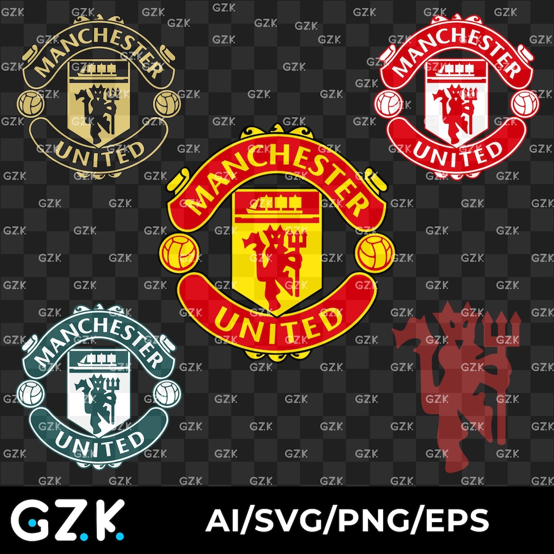 Manchester United Badge Logo SVG PNG AI Old Trafford Football Layered ...