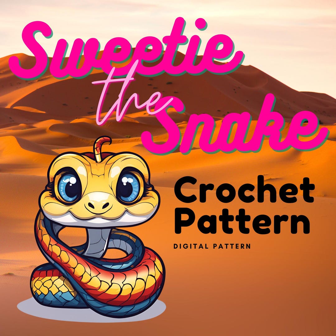 Sweetie the Snake - Cute Snake Crochet Pattern for Beginners - Digital ...