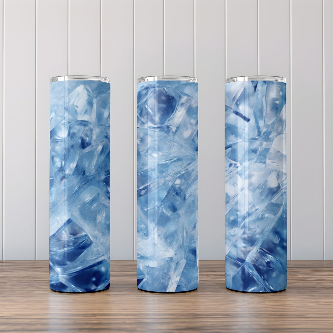 Ice Crystal Sublimation, 20 Oz Skinny Tumbler Design, Instant Digital ...