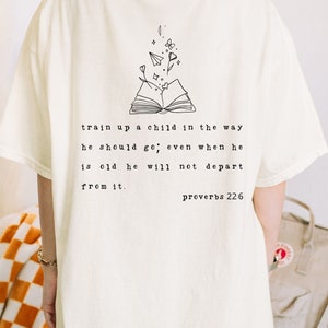Homeschool Bible Verse Shirt | Christian Homeschool Shirt, Proverbs 22: ...