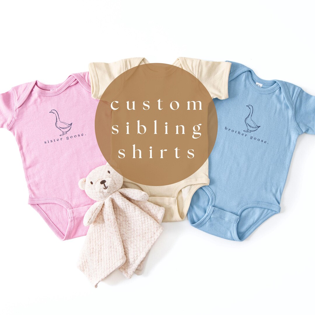 Sibling Goose Onesie Baby Silly Goose Outfit Sister Goose Shirt for ...