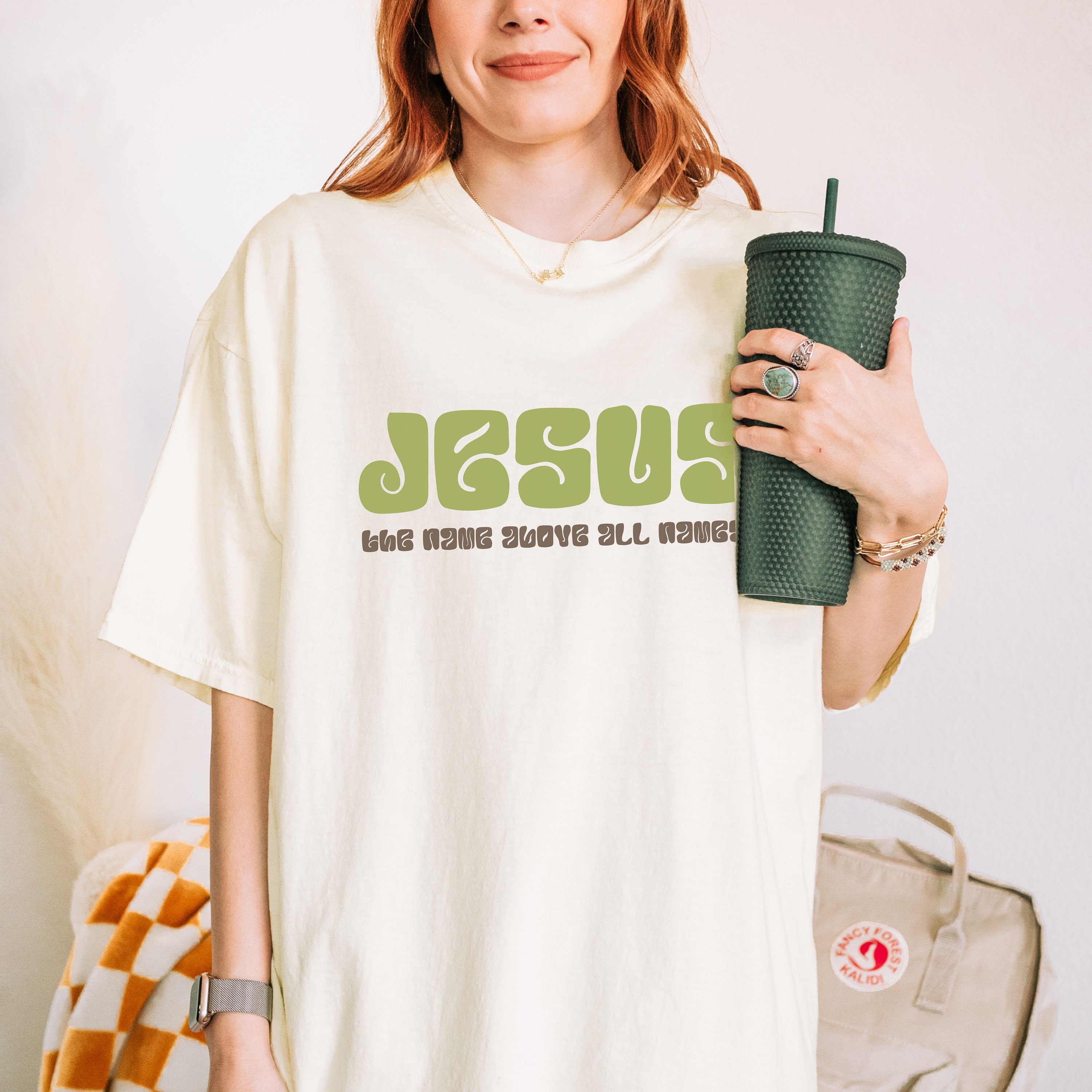 Jesus Retro Shirt Oversized Boho Christian Shirt 70s Style Faith Based ...