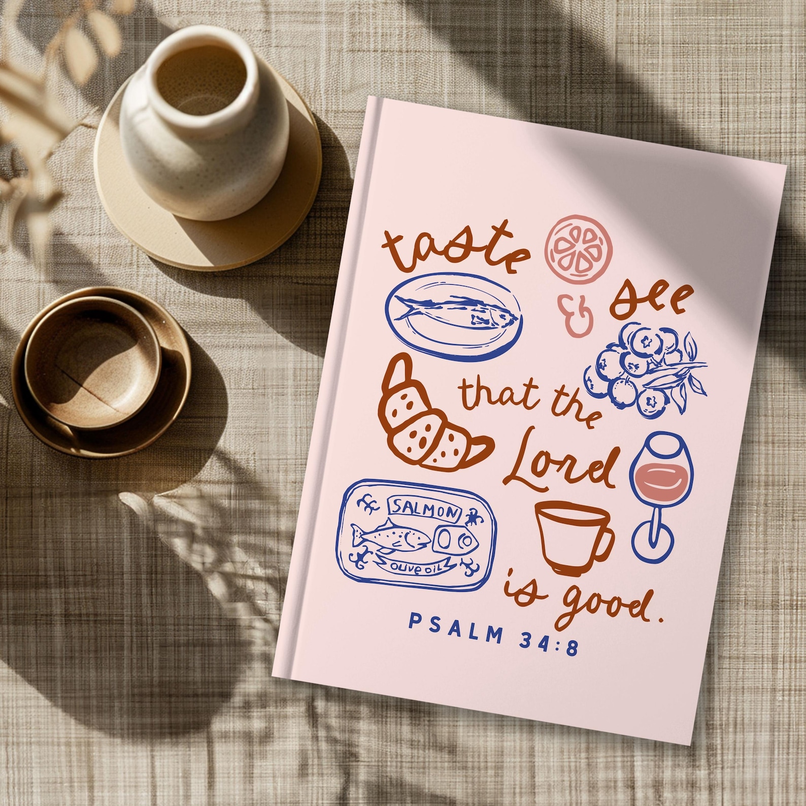 Taste & See Psalm 34 Journal | Christian Notebook Bible Journal for ...