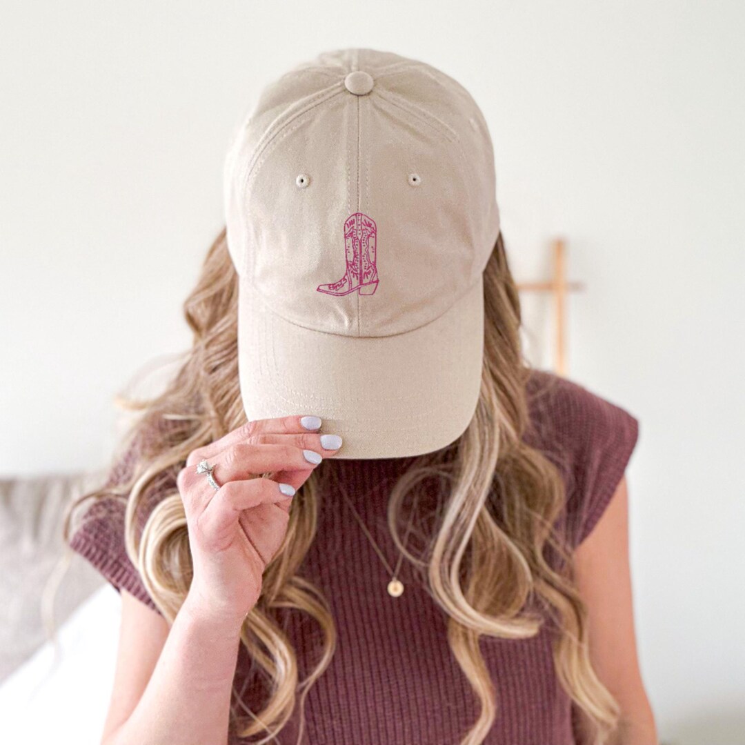 Cowgirl Aesthetic Baseball Hat Cowgirl Boot Embroidered Hat Western ...