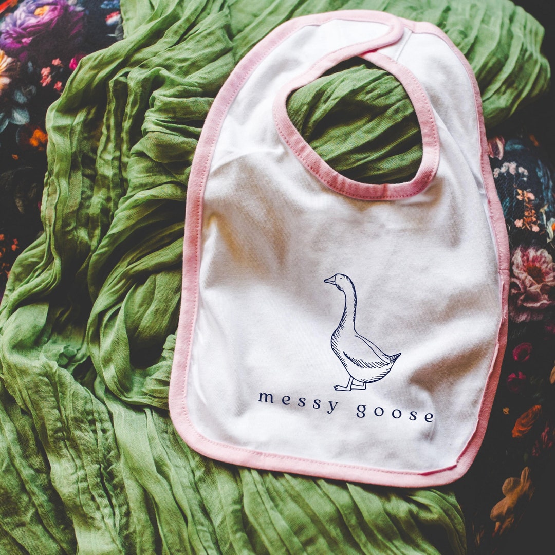 Messy Goose Baby Bib for Goose Birthday Party Bib Silly Goose Theme ...