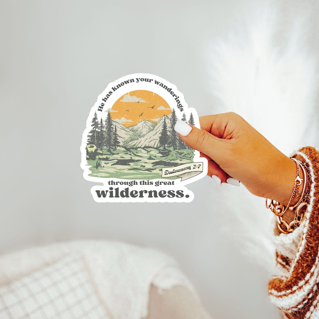 Wilderness Sticker Christian Vinyl Sticker for Water Bottle Camping ...