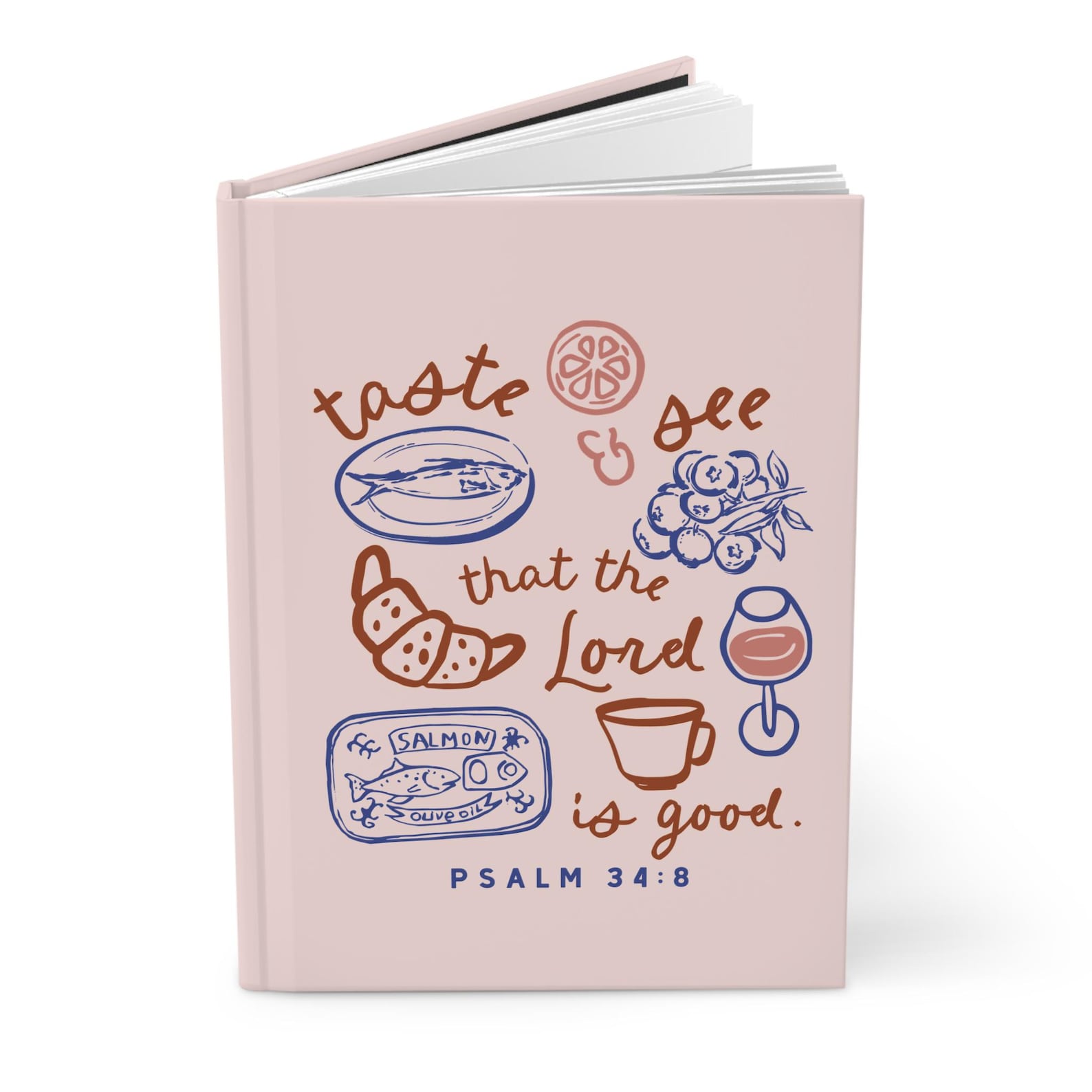 Taste & See Psalm 34 Journal | Christian Notebook Bible Journal for ...