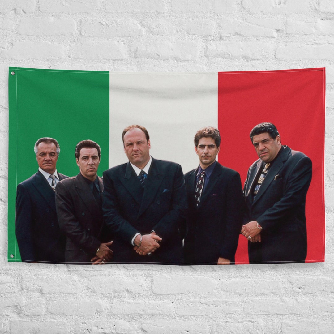 Italian Flag Sopranos Flag/tapestryfan Artwall Decor - Etsy