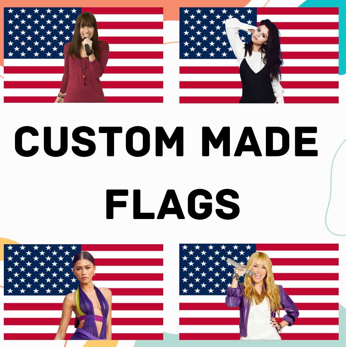 Custom Your Own Photo Idea on Flag/tapestry Insert Your Design ...
