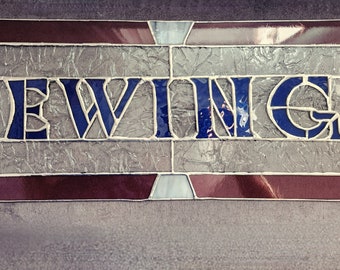 DEPOSIT for Custom Name Stained Glass - Etsy