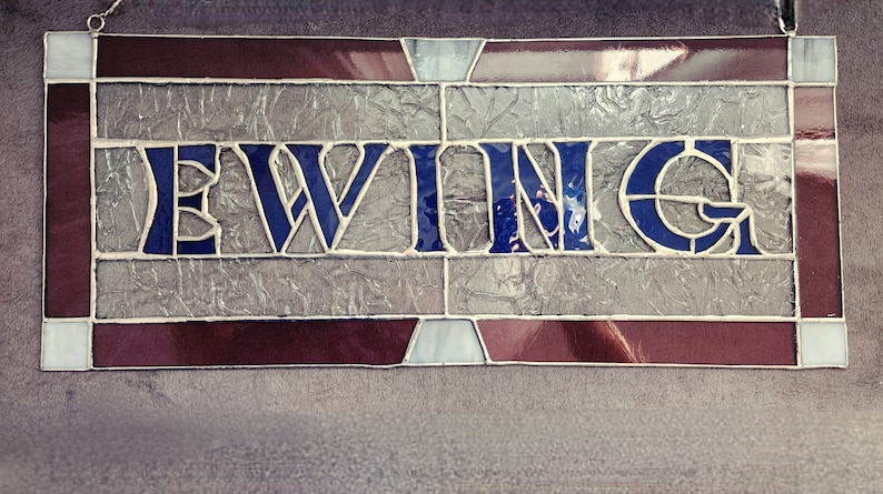 Custom Stained Glass Sign- Made to Order - Etsy