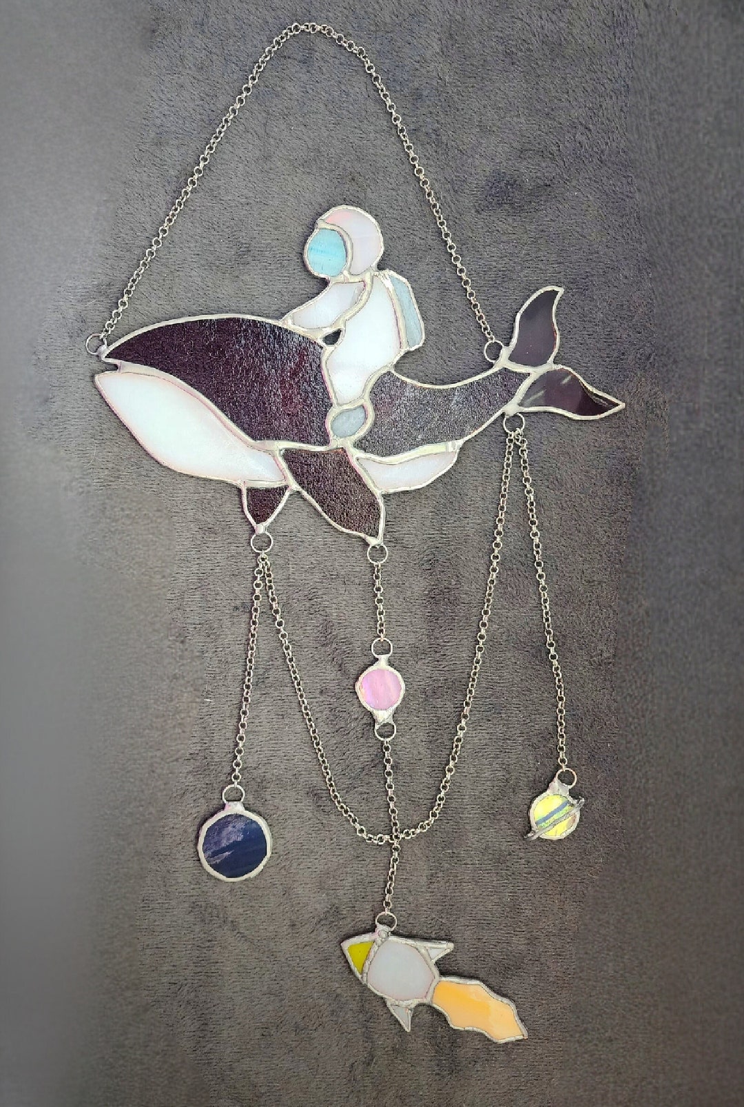 Space Whale Suncatcher - Etsy