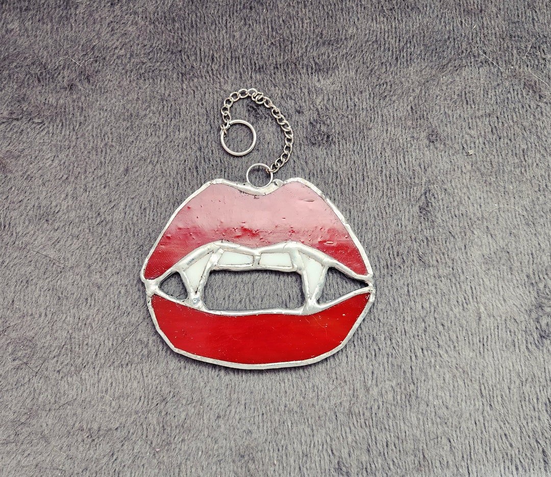 Stained Glass Vamp Lips - Etsy