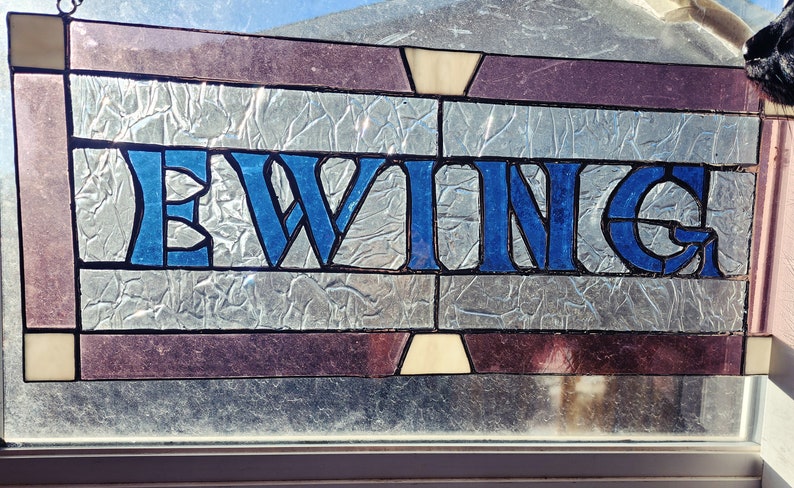 Custom Stained Glass Sign- Made to Order - Etsy
