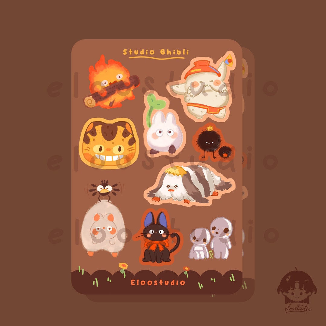 Studio Ghibli Sticker Sheet, Waterproof, Planner & Journal Stickers - Etsy