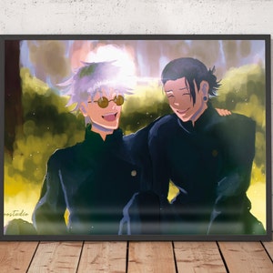 Poster Jujutsu Kaisen Gojo & Geto Grand Tirage D'art - Etsy