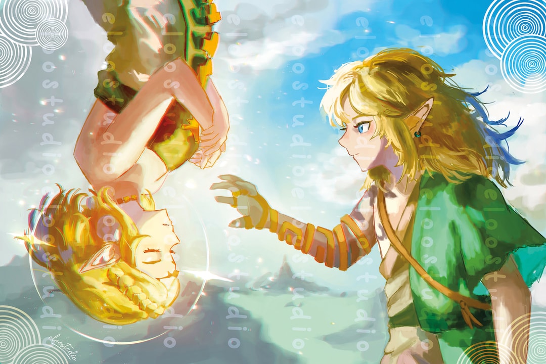 Zelda and Link Totk Poster Zelda Poster Zelda Fans Gift - Etsy