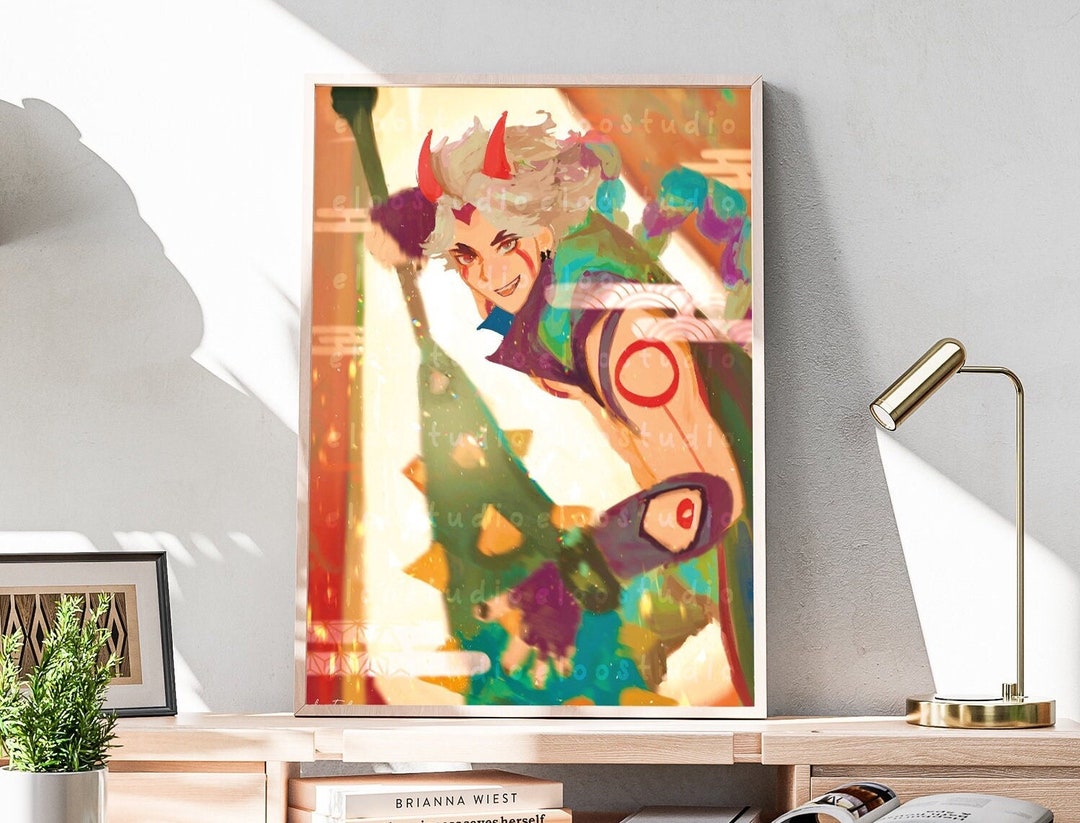 Genshin Impact Itto 12x18 Large Art Print / Genshin Impact Game Room ...