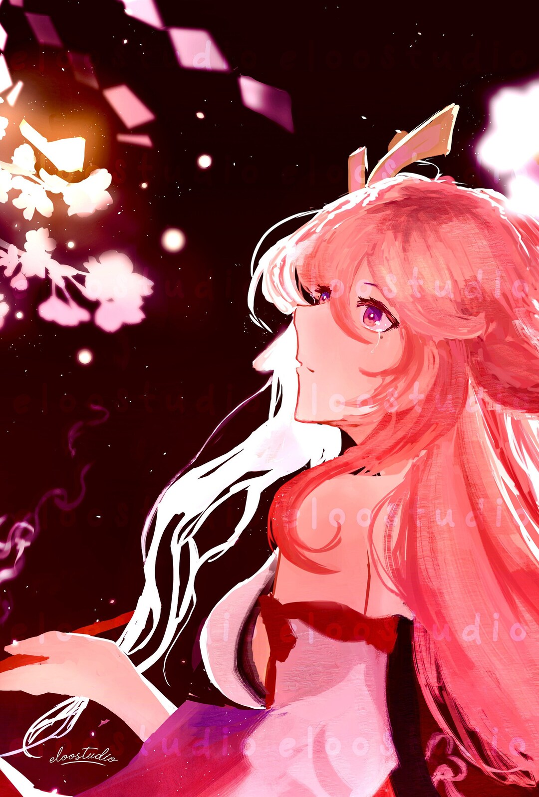 Genshin Impact Yae Miko Poster - Etsy