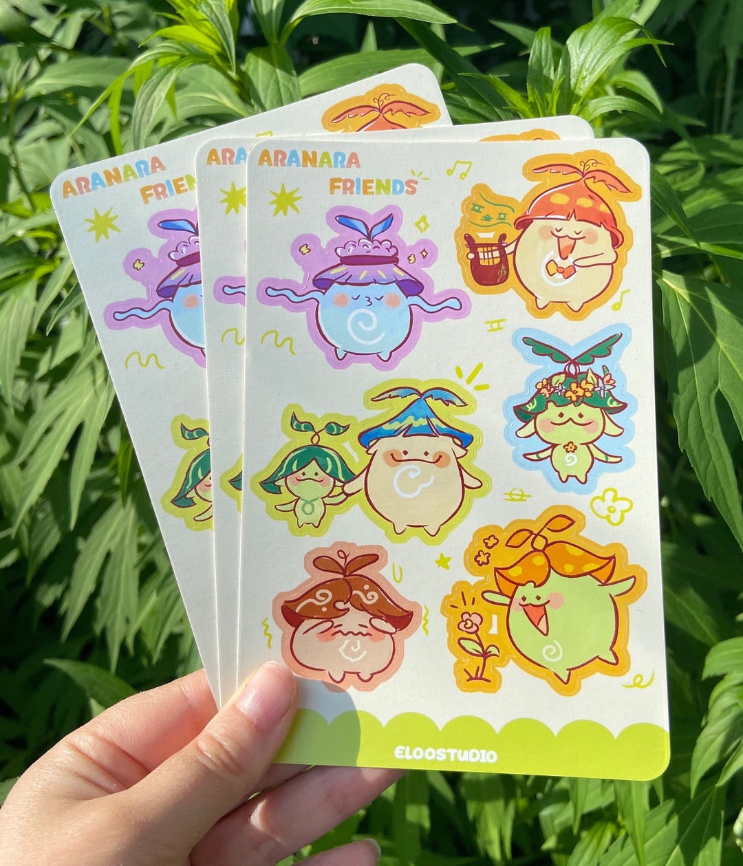 Vinyl Stickersheet Aranara Genshin Impact Waterproof, Genshin Laptop ...