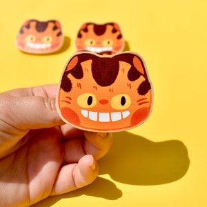 Studio Ghibli Wooden Pin / Calcifer, Catbus, Kiki, Totoro / Eco ...