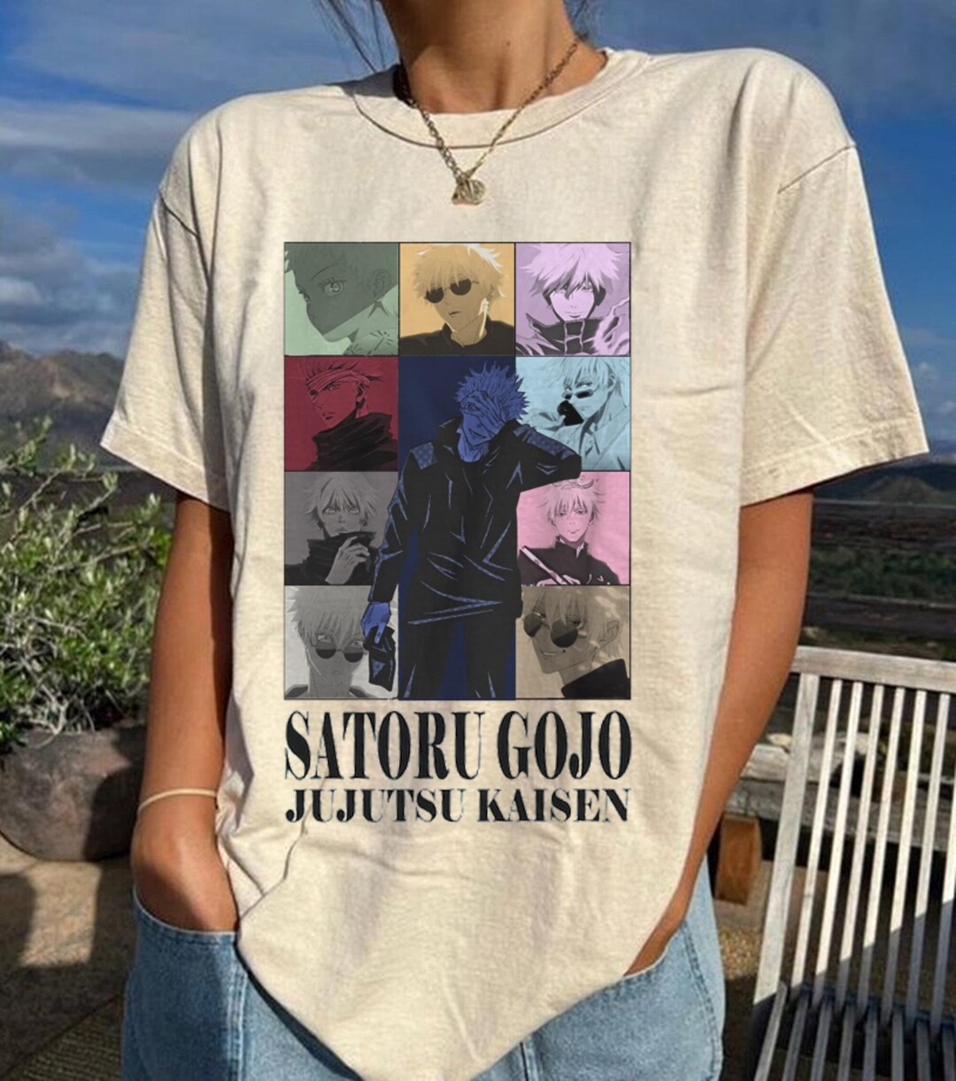 Satoru Gojo Tour Anime Shirt Gojo Shirt Anime Manga Shirt - Etsy