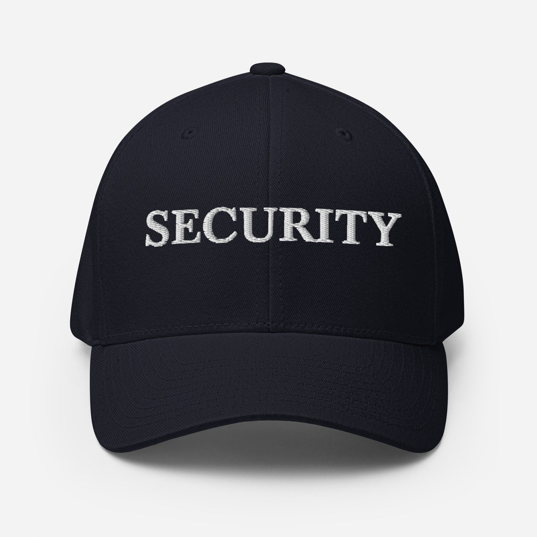 SECURITY Flex Fit Hat, Flexfit Security Curve Bill Hat, Security ...