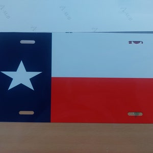 Texas Flag License Plate, Texas Vanity Car License Plate, Texas ...