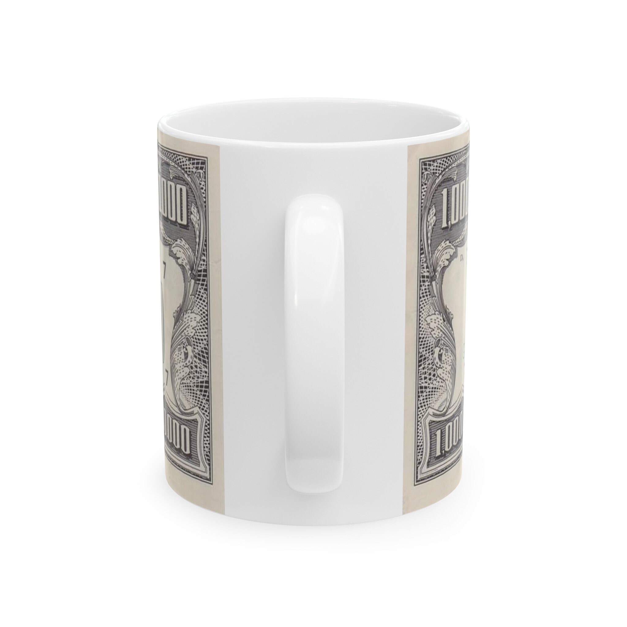 One Million Dollar White Ceramic Mug, Money Mug Gift for Students, One ...