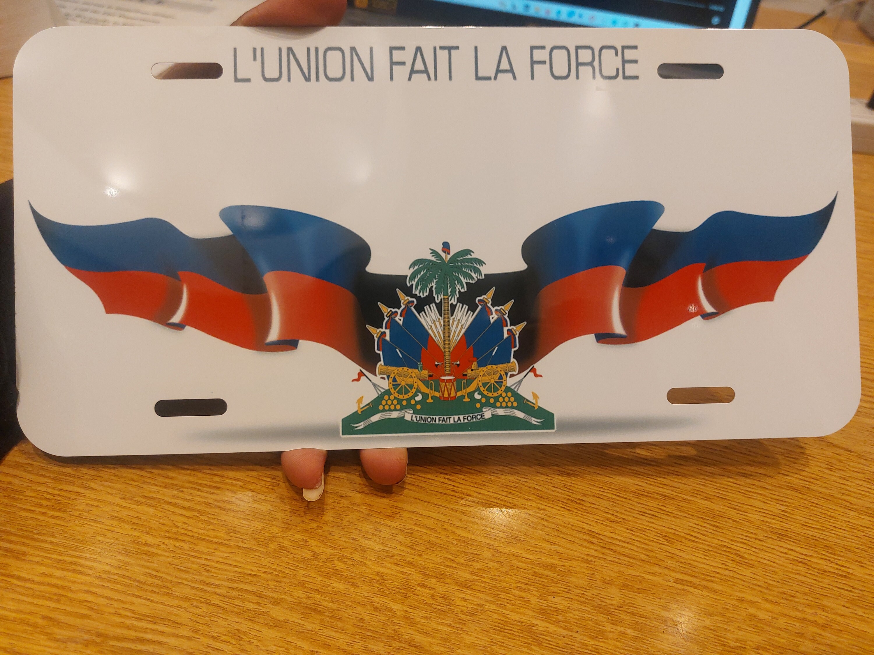 Haitian Flag License Plate - Etsy