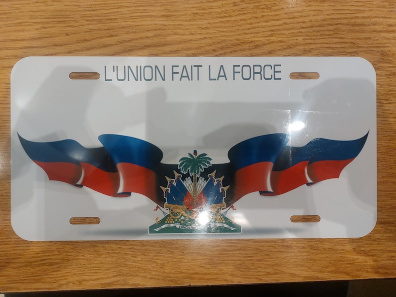 Haitian Flag License Plate - Etsy