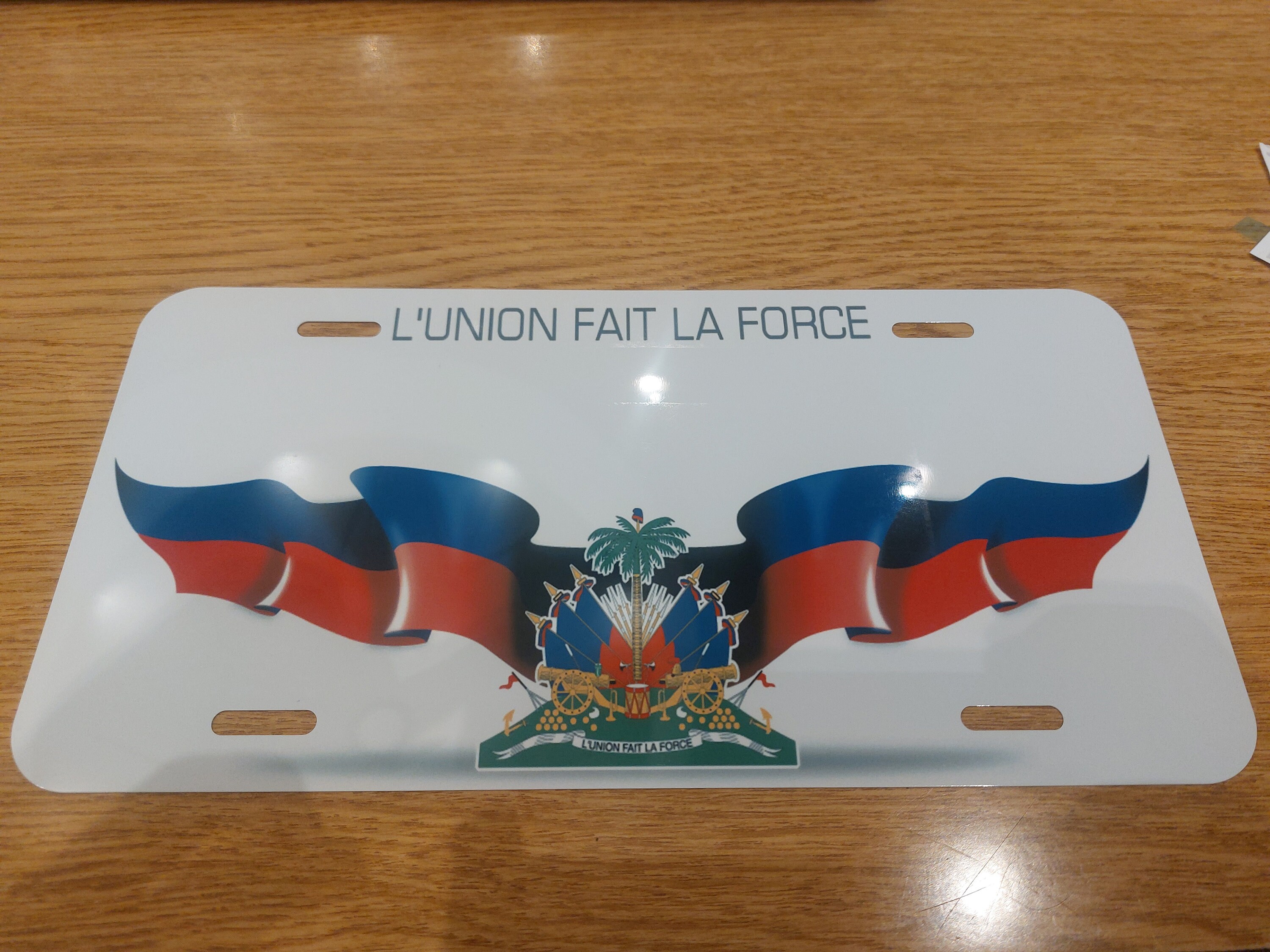 Haitian Flag License Plate - Etsy