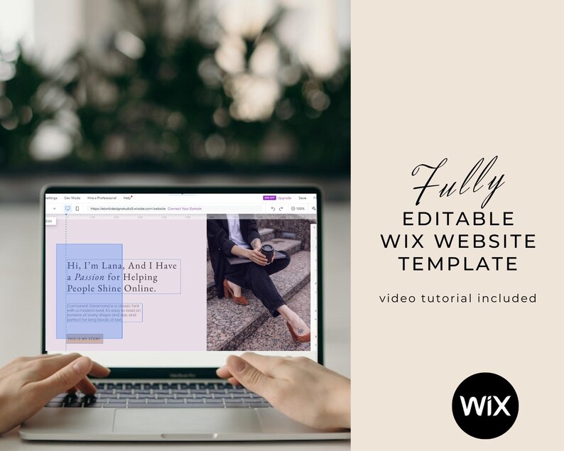 Neutral Classic Feminine Wix Website Template - Etsy