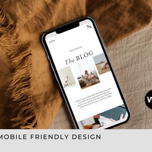 Neutral Classic Feminine Wix Website Template - Etsy