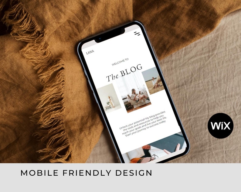 Neutral Classic Feminine Wix Website Template - Etsy