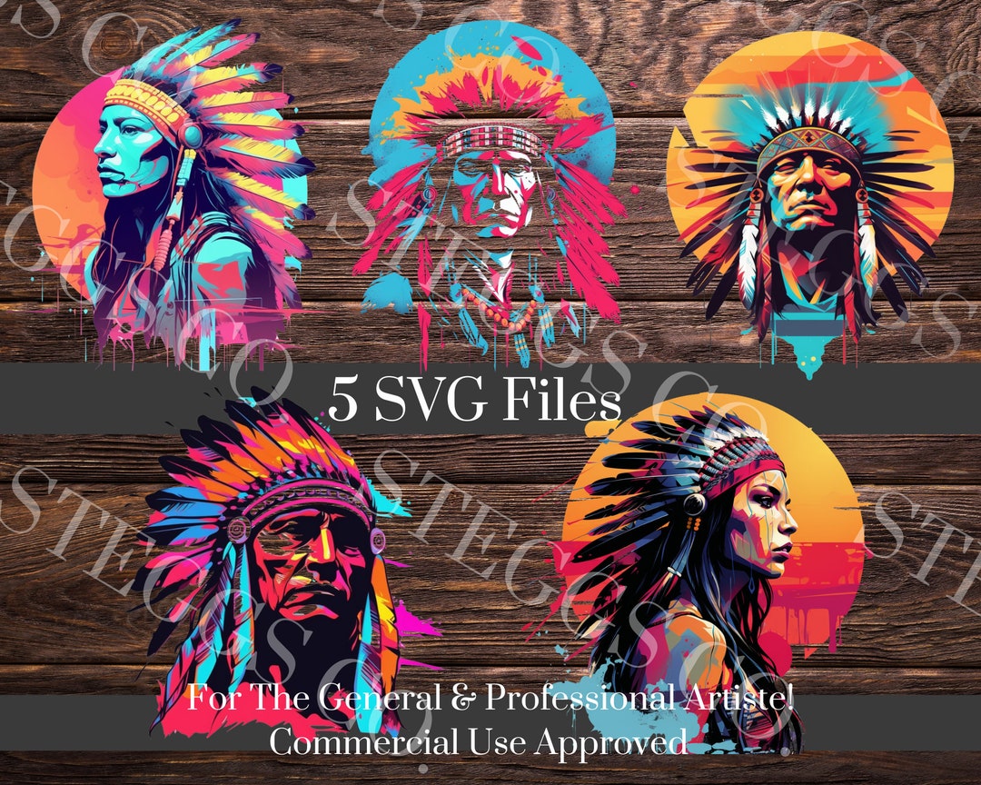 Native American SVG Bundle, Native American SVG, T-shirt Design ...