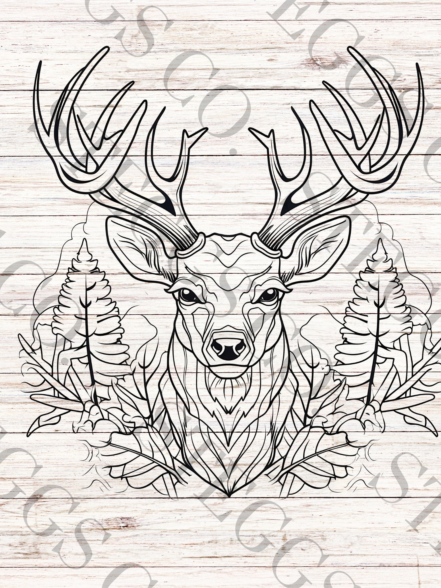 Deer SVG and PNG Bundle, SVG Files for Cricut, Commercial/craft Use ...