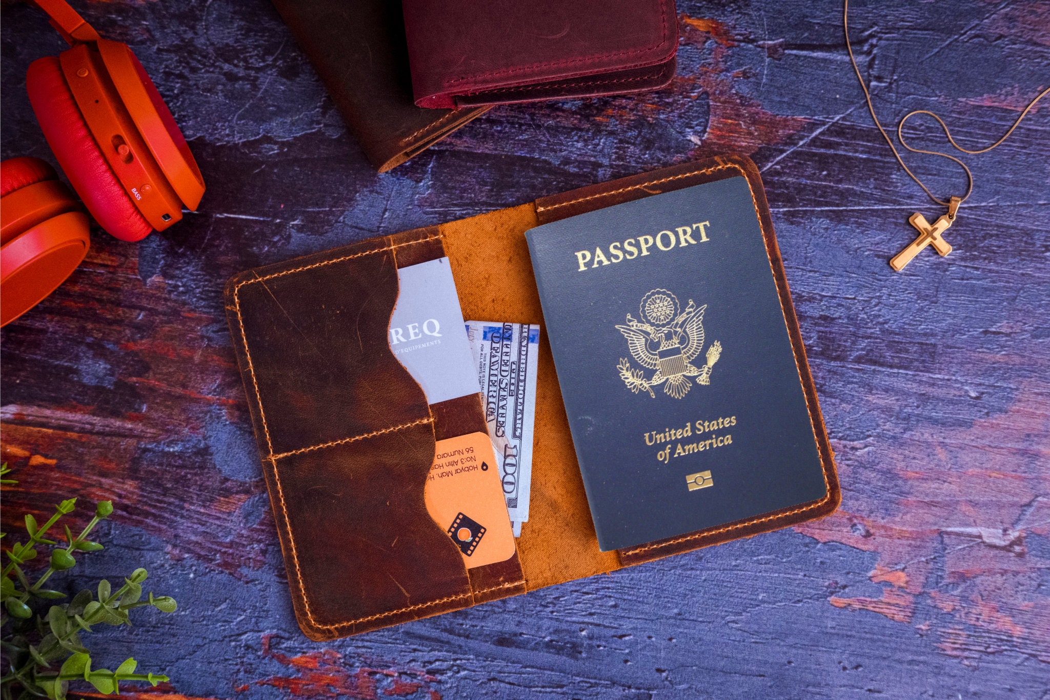 Personalized Passport Holder, Personalized Leather Passport Cover ...