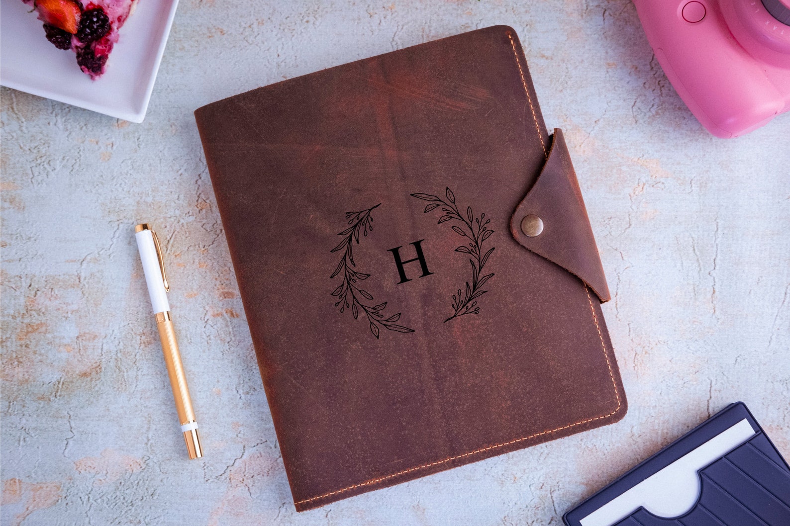 Personalized Leather Padfolio: Custom Engraved Office Organizer - Etsy