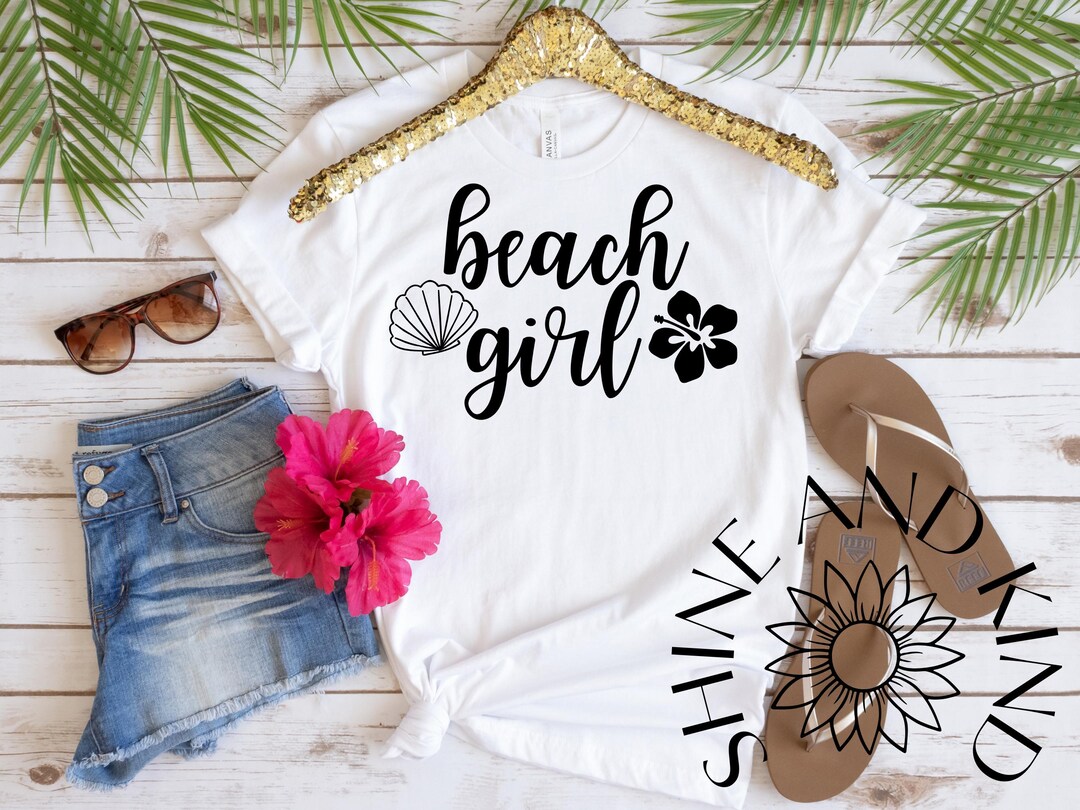 Beach Girl SVG Seashell SVG Beach Quote SVG - Etsy Canada