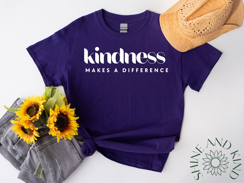 Kindness Makes A Difference SVG Kindness SVG for Kindness T-shirts - Etsy