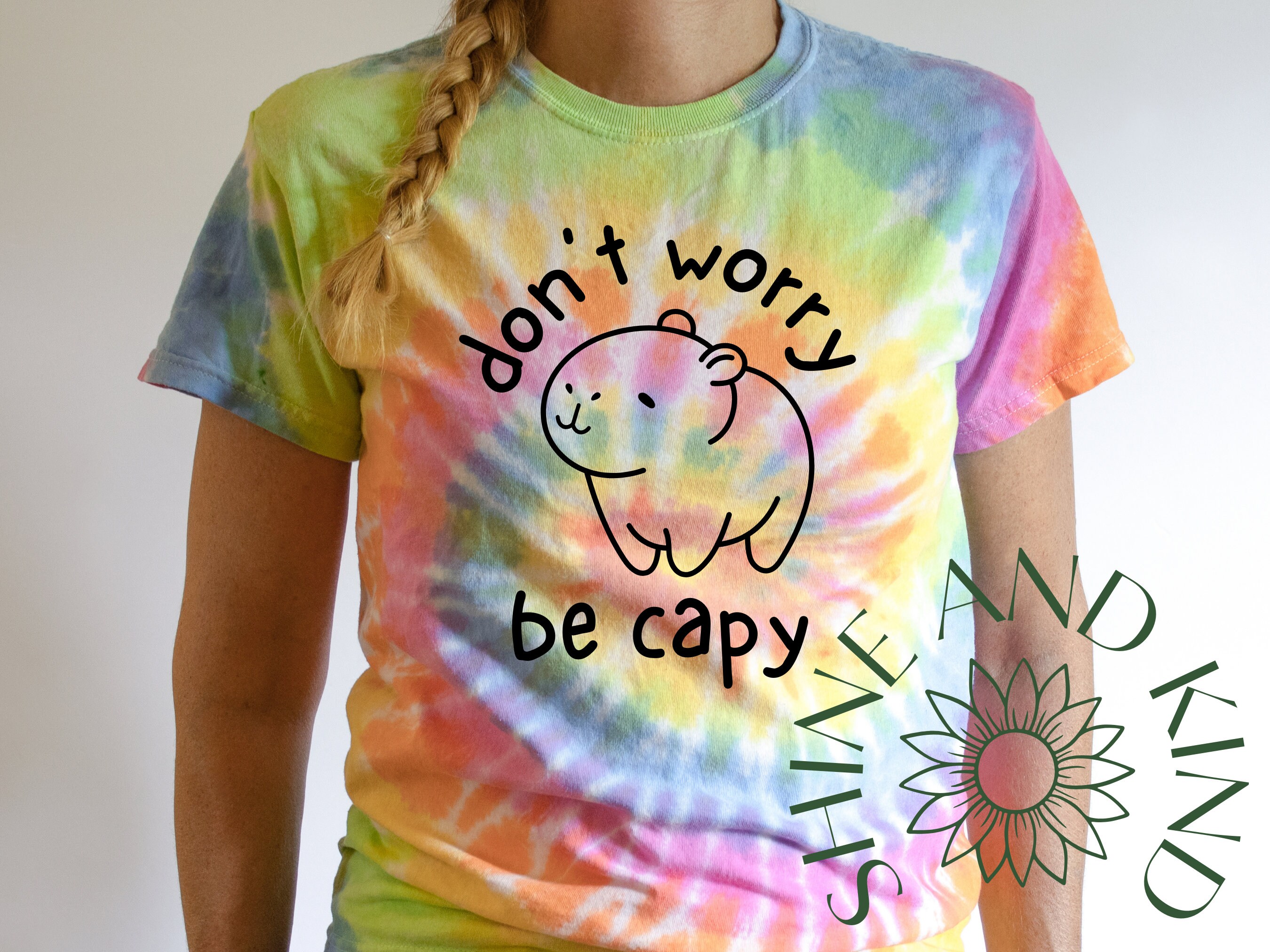 Capybara SVG Don't Worry Be Capy SVG for Capybara T-shirt - Etsy