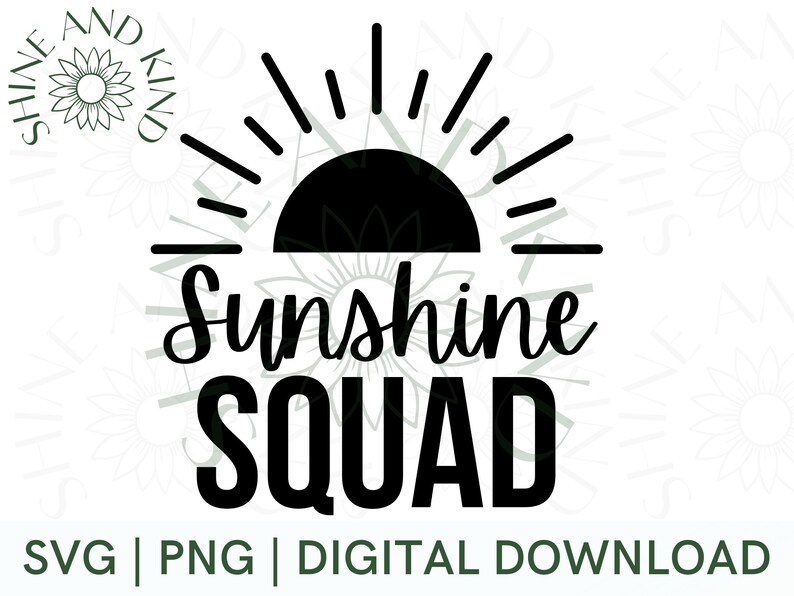 Sunshine Squad SVG for Sunshine Committee | Sunshine Committee Tees ...