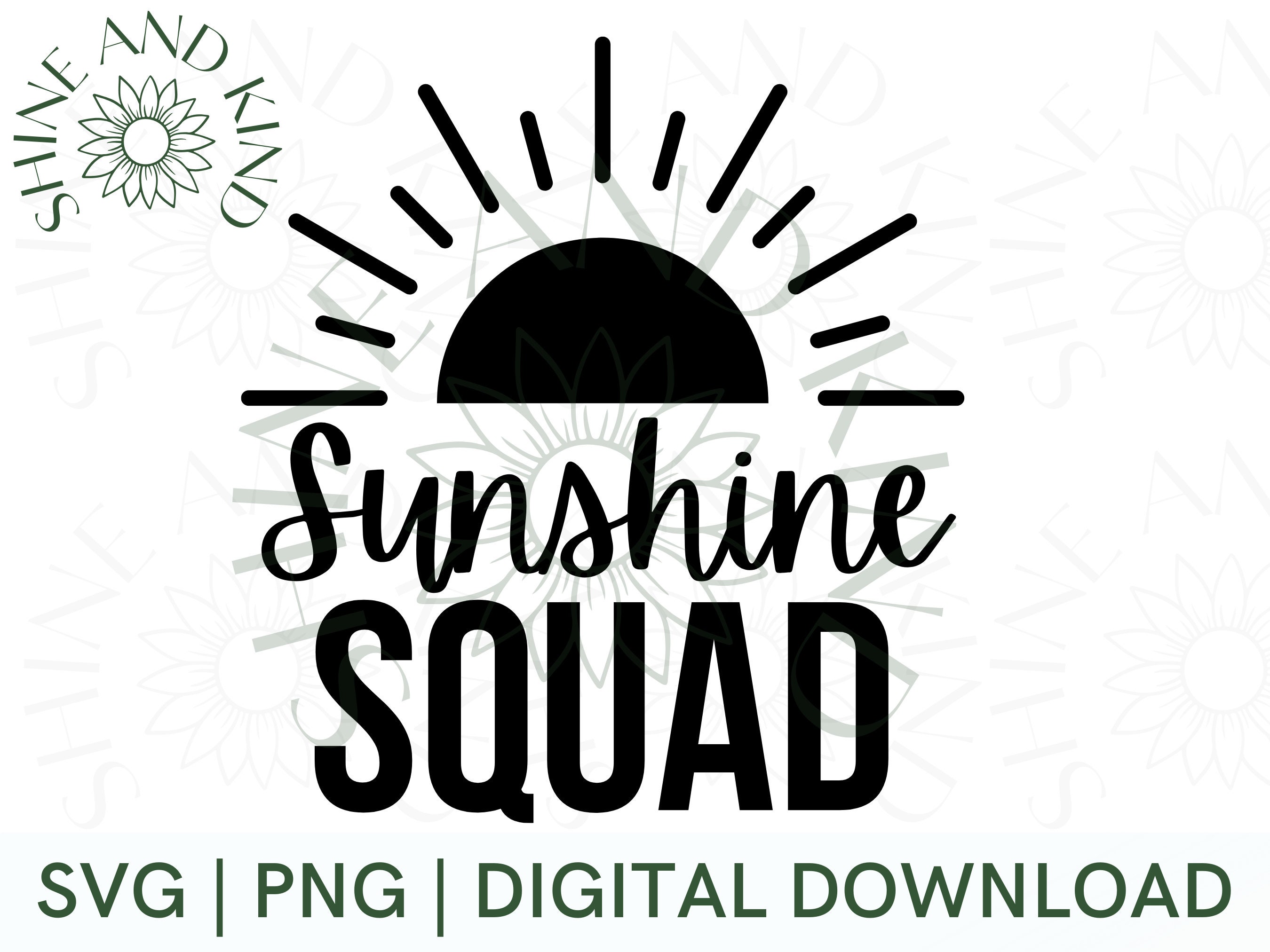 Sunshine Squad SVG for Sunshine Committee | Sunshine Committee Tees ...