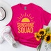 Sunshine Squad SVG PNG, Inspirational Summer Quote Design (digital ...